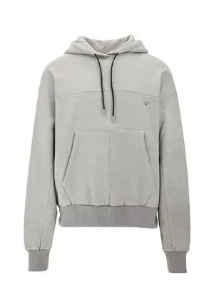 1989 STUDIO Logo-embroidered Hoodie - Grey