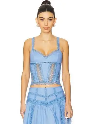 Charo Ruiz Ibiza Poppy Top - Blue Washed