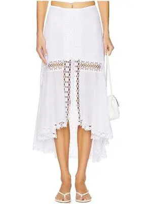 Charo Ruiz Ibiza Clair Midi Skirt - White