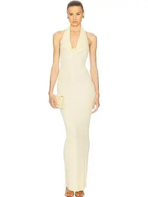 HELSA Aaliyah Maxi Knit Dress - Butter Yellow
