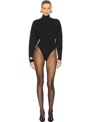 HELSA Calloway Knit Bodysuit - Black