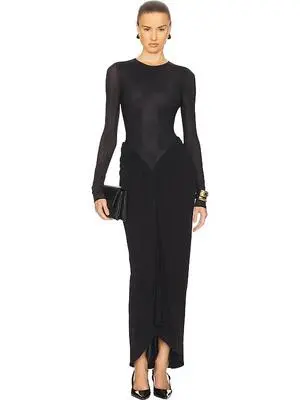 HELSA The Margot Dress - Black