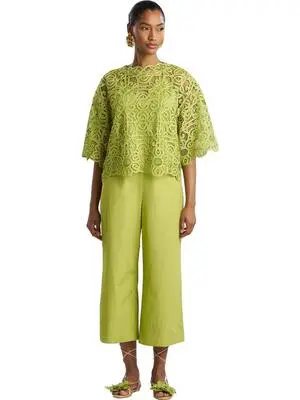 NATORI Natori Raffia Lace T-Shirt Top