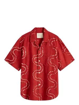 KARDO Ronen Natural Dyed Vacation Shirt - Red