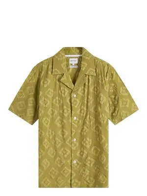 Norse Projects Mads Batik Vacation Shirt - Moss Green