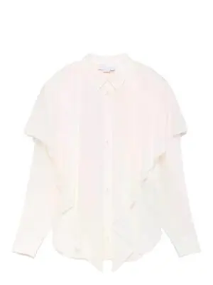 Stella McCartney Layered Semi-sheer Shirt - Neutrals
