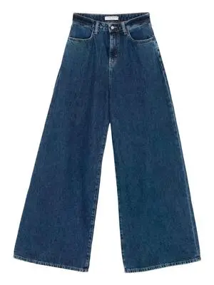 ICON DENIM LA Kendall Wide Leg Jeans - Blue