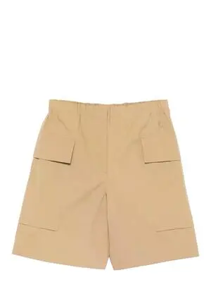 JIL SANDER Cotton Cargo Shorts - Brown