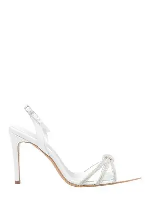 GINISSIMA 95mm Daisy Sandals - White