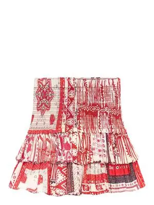 MARANT ETOILE Naomi Mini Skirt - Red