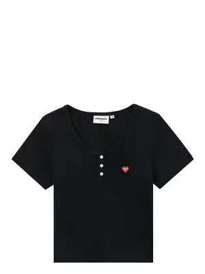 CHOCOOLATE Logo Patch T-shirt - Black