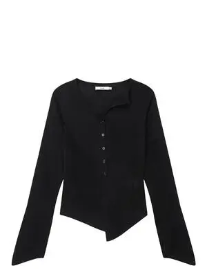 B+AB Asymmetric Cardigan - Black