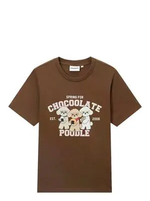 CHOCOOLATE Graphic Print T-shirt - Brown