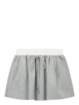 B+AB Cotton-blend Mini Skirt - Grey