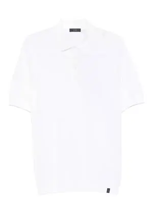 FAY Piqué Polo Shirt - White