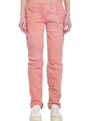 Balmain Panelled Jeans - Pink