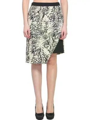 UNGARO Animalier Print Skirt - White