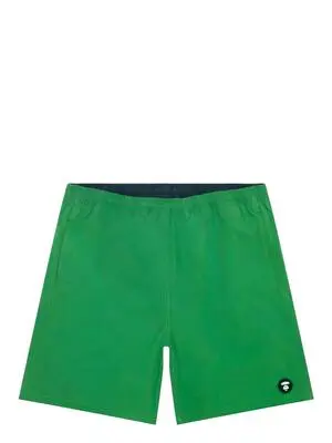 AAPE BY *A BATHING APE Logo-patch Shorts - Green