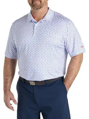 REEBOK Big & Tall Golf On The Rocks Performance Polo Shirt - Multi