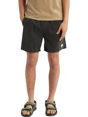 Brixton Corduroy Relaxed Fit Shorts Washed Black