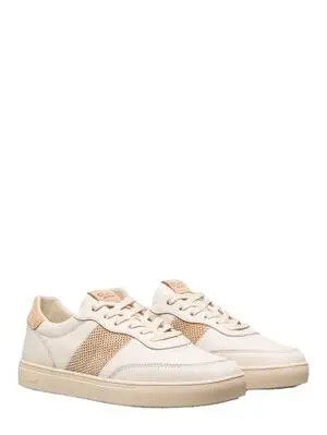 Clae Davis Perforated Low Top Sneakers - Offwhite Safari