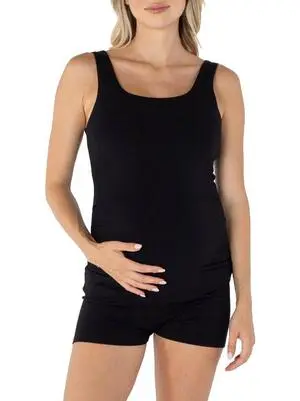 ANGEL MATERNITY Maternity Basic Tank Top - Black