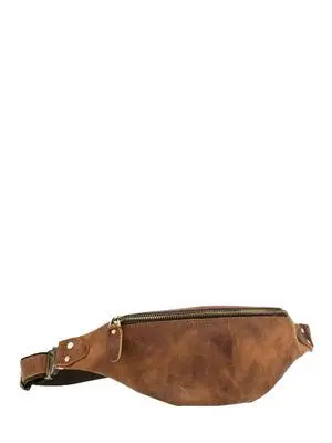 STEEL HORSE LEATHER Wagner Leather Waist Bag - Brown