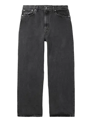 ORSLOW ORSlow Black Denim Stone Wash Wide-Leg Jeans Gray