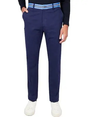 CON.STRUCT Slim Fit Cotton Stretch Pants - Navy
