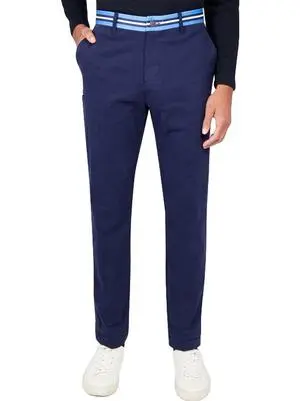 CON.STRUCT Slim Fit Cotton Stretch Pants Navy