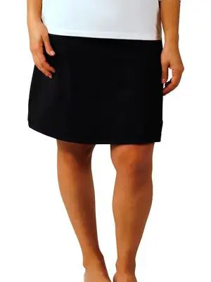 UV SKINZ Knee Length Travel Skort - Black