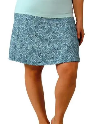 UV SKINZ Knee Length Travel Skort - Imprinted Shells