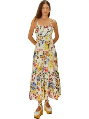FARM RIO FARM RIO ACTIVE Greek Garden LENZING ECOVERO Euroflax Maxi Dress
