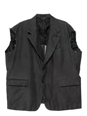 BLACK COMME DES GARÇONS Denim Gilet - Black
