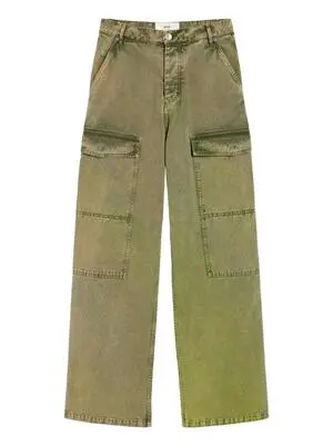 Ami Wide-leg Cargo Jeans - Neutrals