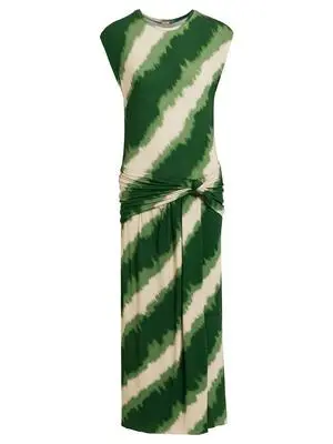 JOHANNA ORTIZ Johanna Ortiz Knotted Printed Maxi Dress