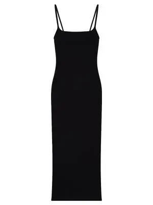 Melissa Odabash Riley Ribbed-jersey Midi Dress - Black