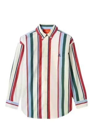La DoubleJ Striped Button-down Shirt - White