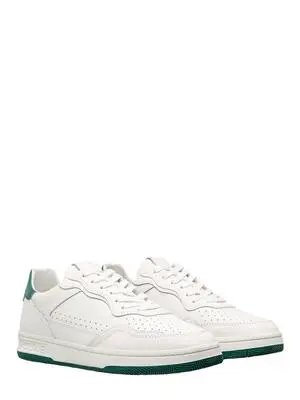 Clae Haywood Leather Low Top Sneakers - White Leather Galapagos