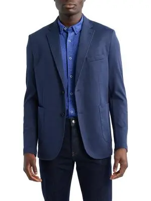 Johnston & Murphy Xc Flex® Bird's Eye Knit Sport Coat - Navy Birdseye