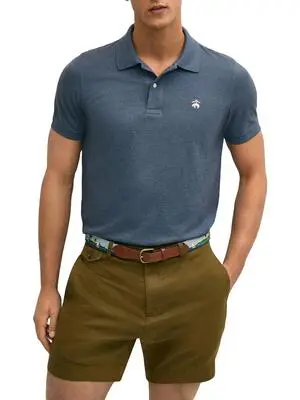 Brooks Brothers Stretch Supima® Cotton Piqué Polo - Blue Heather