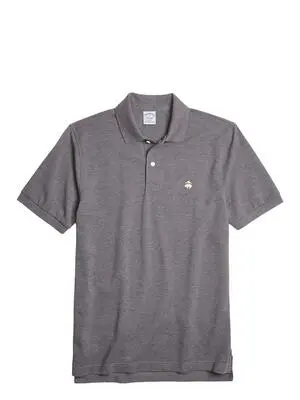 Brooks Brothers Stretch Supima® Cotton Piqué Polo - Charcoal Heather