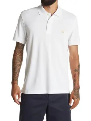 Brooks Brothers Stretch Supima® Cotton Piqué Polo - White