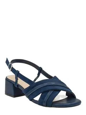 PARADOX LONDON PINK Nancy Slingback Sandal - Navy