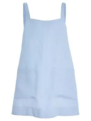 Bondi Born Delphi Organic Linen Mini Dress - Blue
