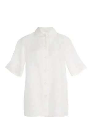 BEVZA Sheer Silk Shirt