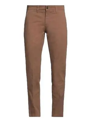 HERMAN & SONS Man Pants Brown Size 38 Cotton, Elastane