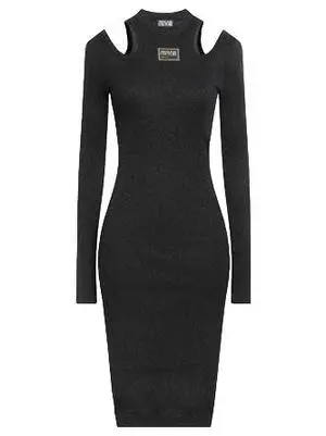 Versace Midi Bodycon Dress - Black