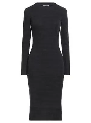 Versace Midi Bodycon Dress - Black