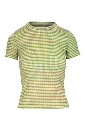 Vince Gingham T-shirt - Green